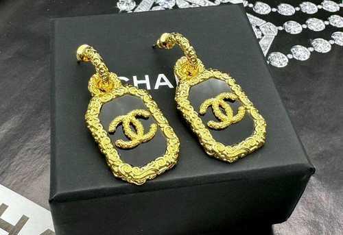 Серьги Chanel premium