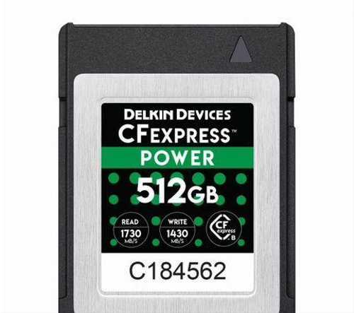 Карта памяти Delkin Devices Power CFexpress 512GB