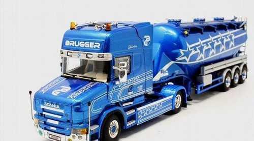 1/50 Scania Brugger цементовоз WSI бочка силос