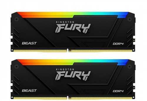 16GB DDR4 3600MHz dimm fury Beast Black RGB XMP KF