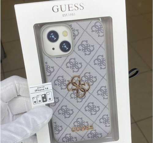 Чехол на iPhone 14 guess серый