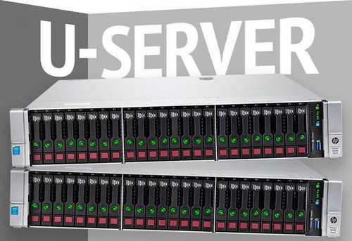 Сервер HP DL380 Gen9 24*2.5 2*2696v4 64Gb P440ar S