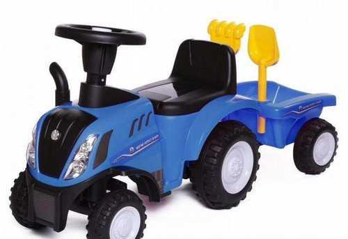 Синий трактор каталка BabyCare Holland Tractor