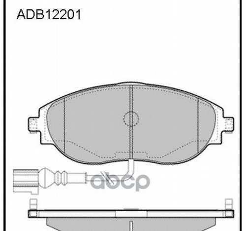 Колодки тормозные дисковые перед ADB12201