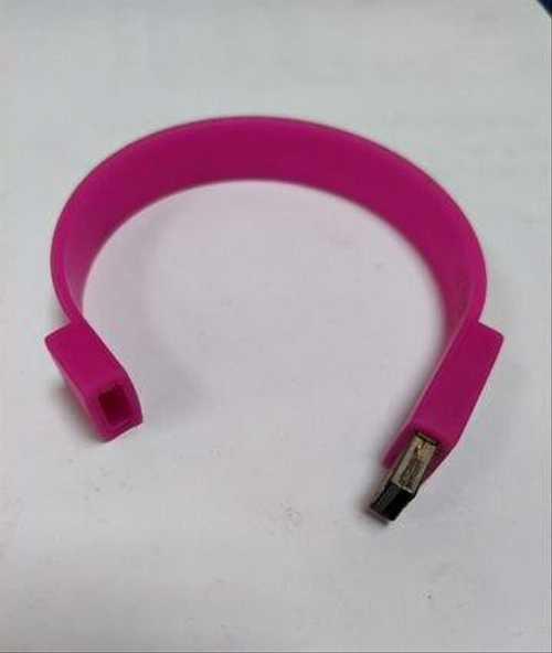 Флеш диск 16Gb USB 2.0 браслет резиновый корпус фи
