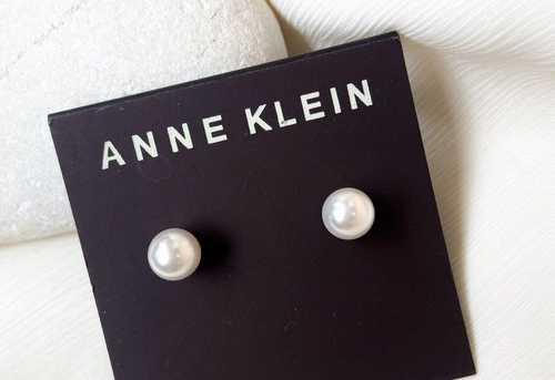 Новые серьги Anne Klein пусеты под жемчуг