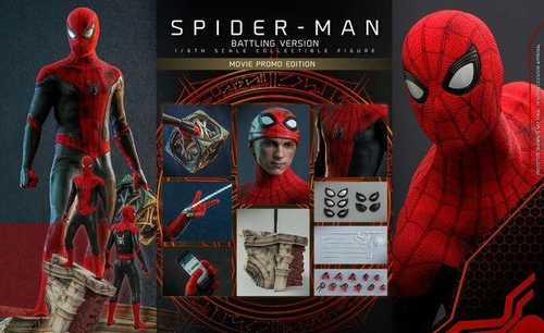 HOT toys MMS625 spider MAN battling version