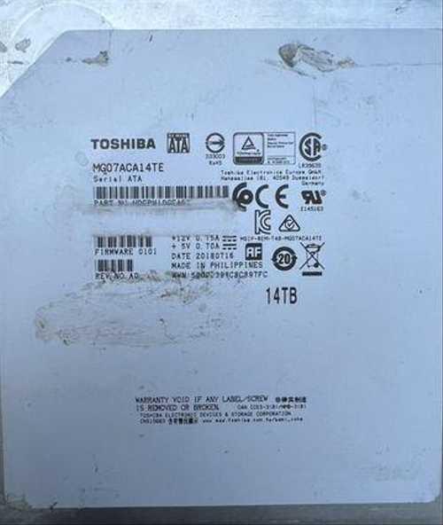 Жесткий диск Toshiba 14 тб