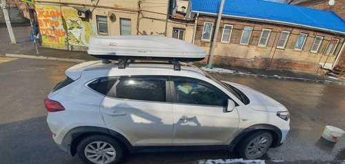 Автобокс на крышу Tucson Магнум 420 быстросъем