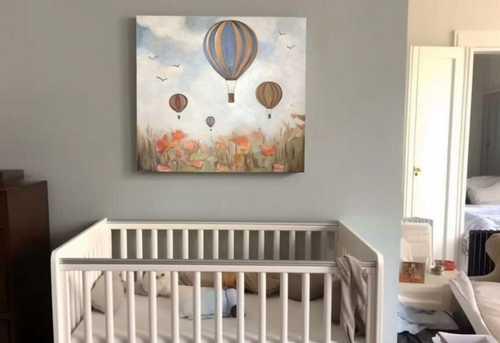 Картина в детскую "Воздушный шар" на заказ