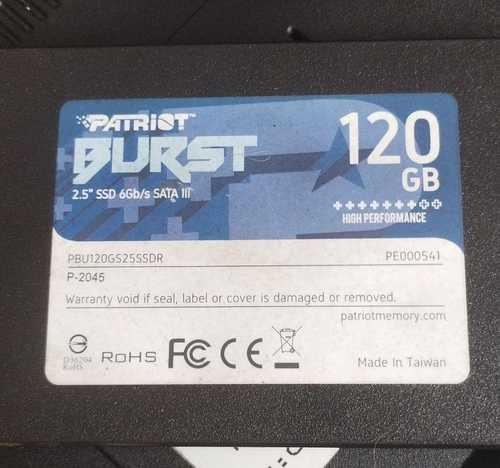 SSD patriot burst 120gb