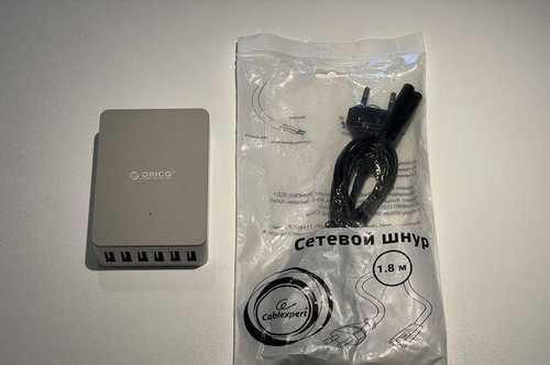 USB charger orico YC-PE05010000H 6-портов 50W