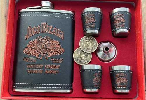Подарочный набор Фляга "Jim bean"