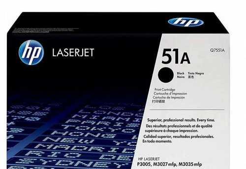 HP Q7551A картридж черный (дефект коробки)