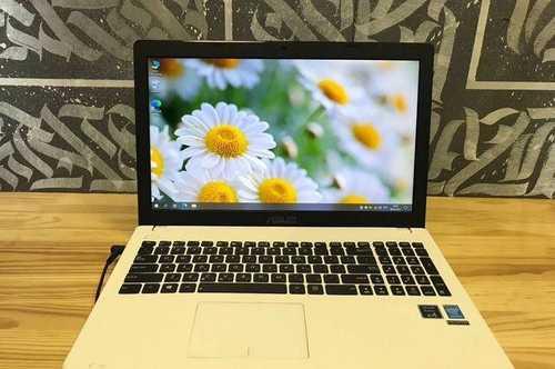 Белоснежный ноутбук Asus SSD/intel