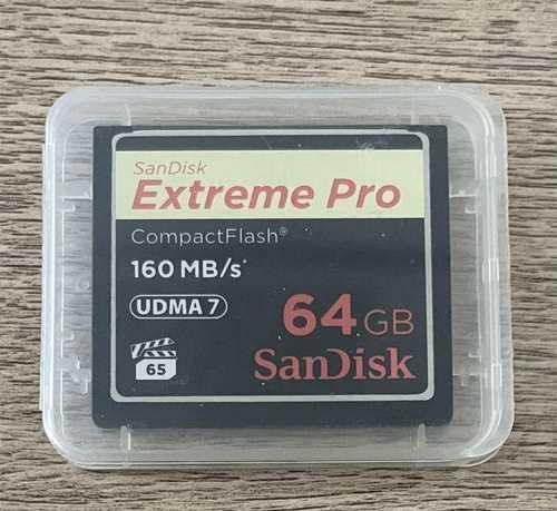 Карта памяти SanDisk Compact Flash 64GB