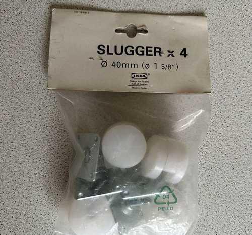 Мебельные колеса Slugger, 4 штуки, новые