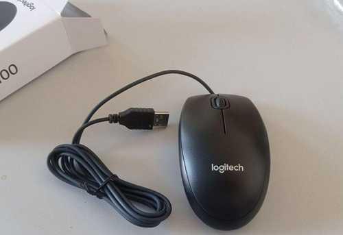 Клавиатура Logitech K120 и мышь Logitech B100