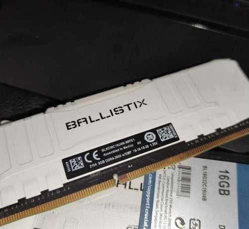 Crucial Ballistix DDR4 3600 мгц 2x8 гб