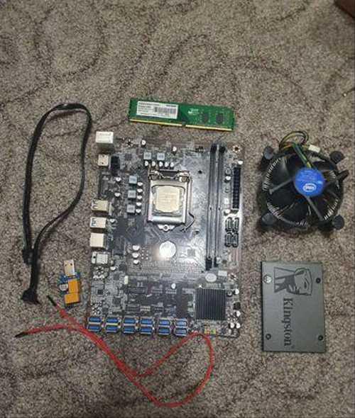 BTC B250C + G3930 + 4gb + watchdog + ssd 120Gb