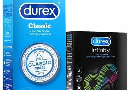 Презервативы Durex Classic 12 шт+ Infinity 3 шт