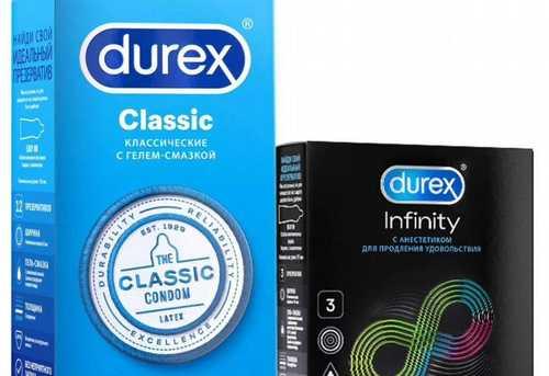 Презервативы Durex Classic 12 шт+ Infinity 3 шт