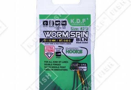 Крючок офсетный KDF Worm Spin 180-9003 №2/0
