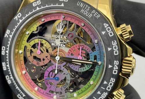 Часы Rolex Daytona Blaken Skeleton Pink 40
