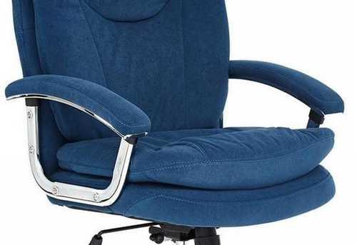 Кресло компьютерное Softy Lux флок, синий, 32