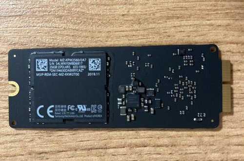 SSD Apple 256Gb NVMe PCI-e