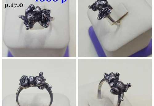 Кольца-кошки серебро