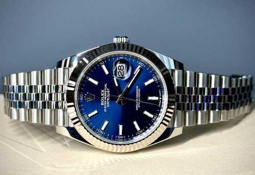 Часы Rolex DateJust 41 blue NEW