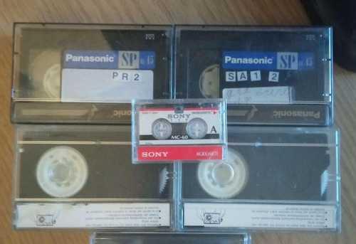 Sony Micro cassette и video cassette JVC Panasonic