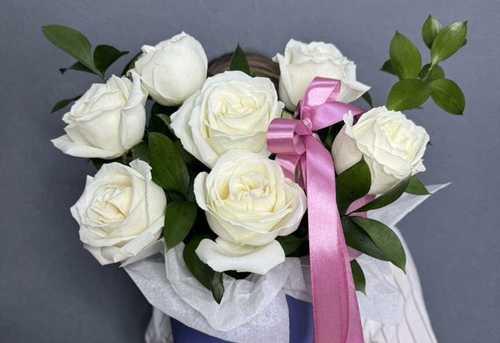 Белые розы.Цветы