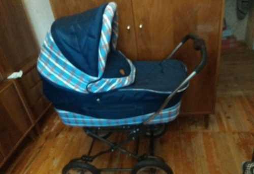 Детская коляска 2 в 1 синяя