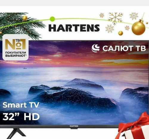 Hartens Телевизор HTS-32HDR11B-HC24 32" HD, черный