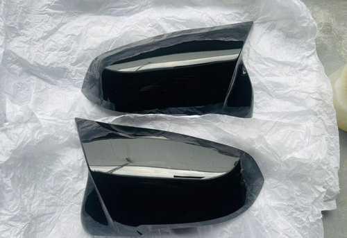 Накладки на зеркала BMW F48 F40 F44 черный глянец