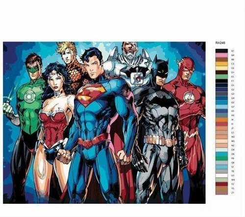Картина по номерам «Супергерои» 40*50 см