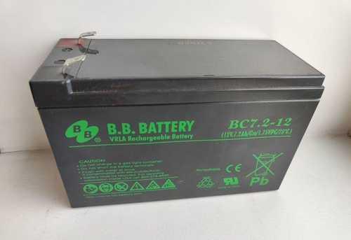 Аккумулятор BB Battery BC7.2-12 (12V / 7.2Ah)