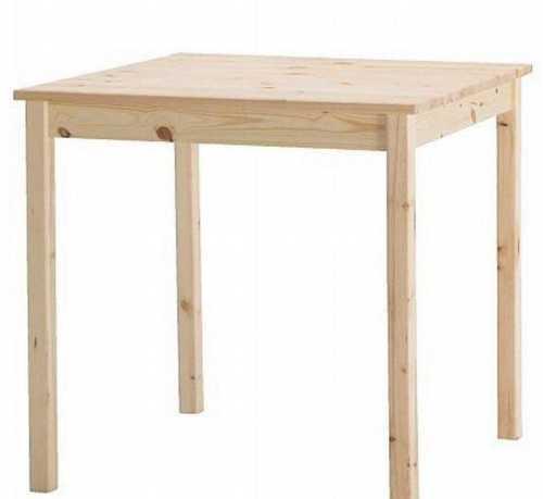 Стол IKEA инго деревянный 75х75