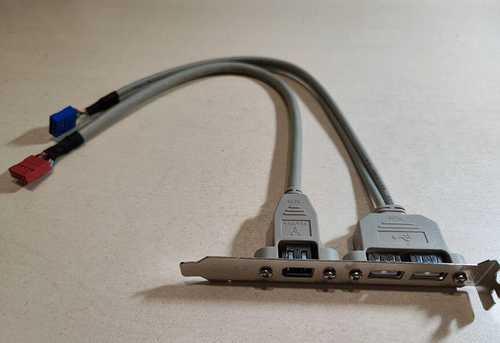 FireWire USB планка на заднюю панель корпуса