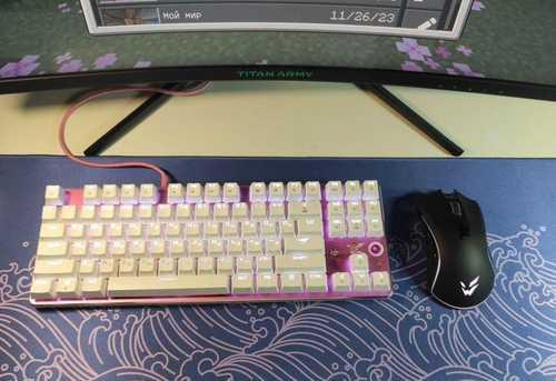 Клавиатура zet gaming и беспроводная мышка