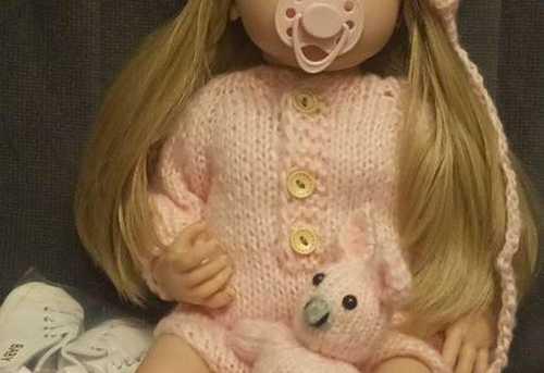 Кукла Реборн силиконовая блондинка 55 см