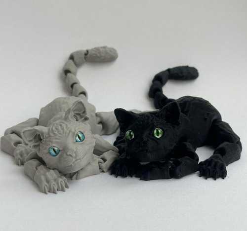 Пушистый котик 3D печать