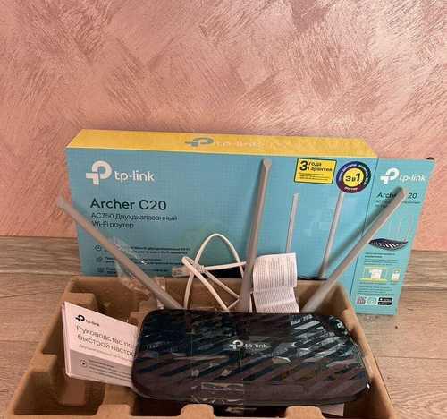 Wi-Fi роутер TP-Link Archer C20 V5.0 Blue