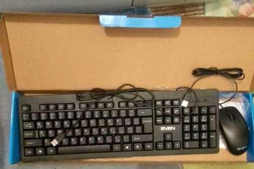 Новая клавиатура и мышь sven