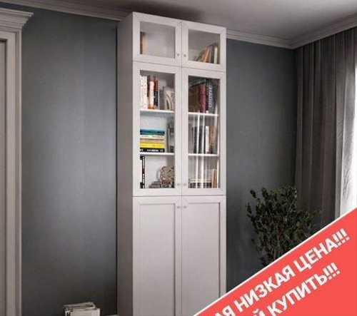 Шкаф для книг IKEA / Книжный шкаф / Стеллаж белый