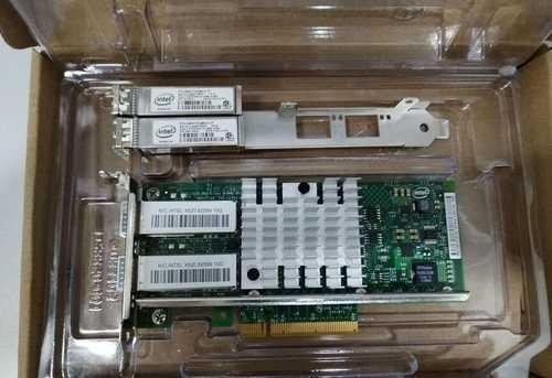 Сетевая карта Intel X520-DA2 + SFP модули