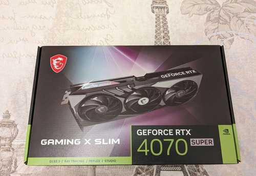 Видеокарта MSI RTX 4070 Super Gaming X Slim 12 Gb