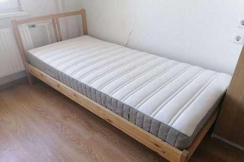 Кровать Икея Фьельсе 90 на 200 с матрасом